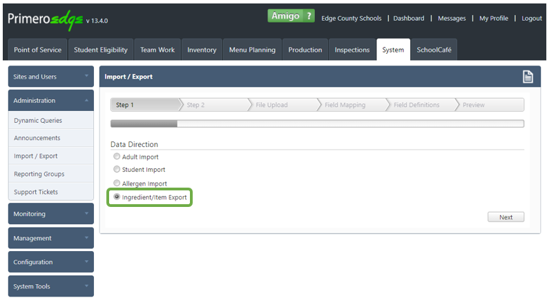 PrimeroEdge > Exporting Data from PrimeroEdge – InTEAM - Help Center