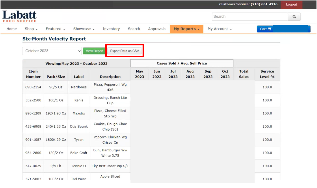 Labatt Velocity Report Instructions – InTEAM - Help Center