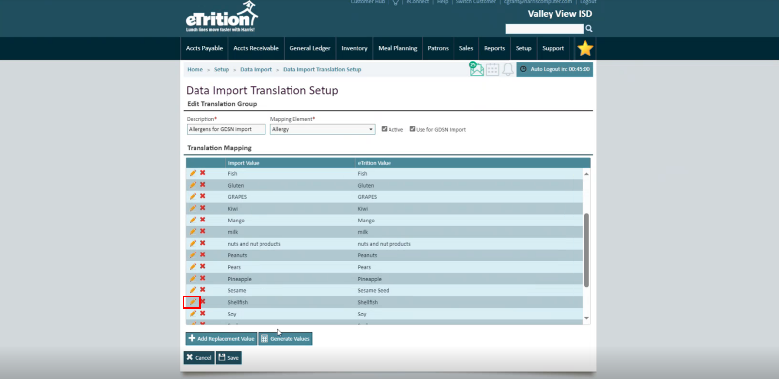 eTrition > Allergy Mapping – InTEAM - Help Center
