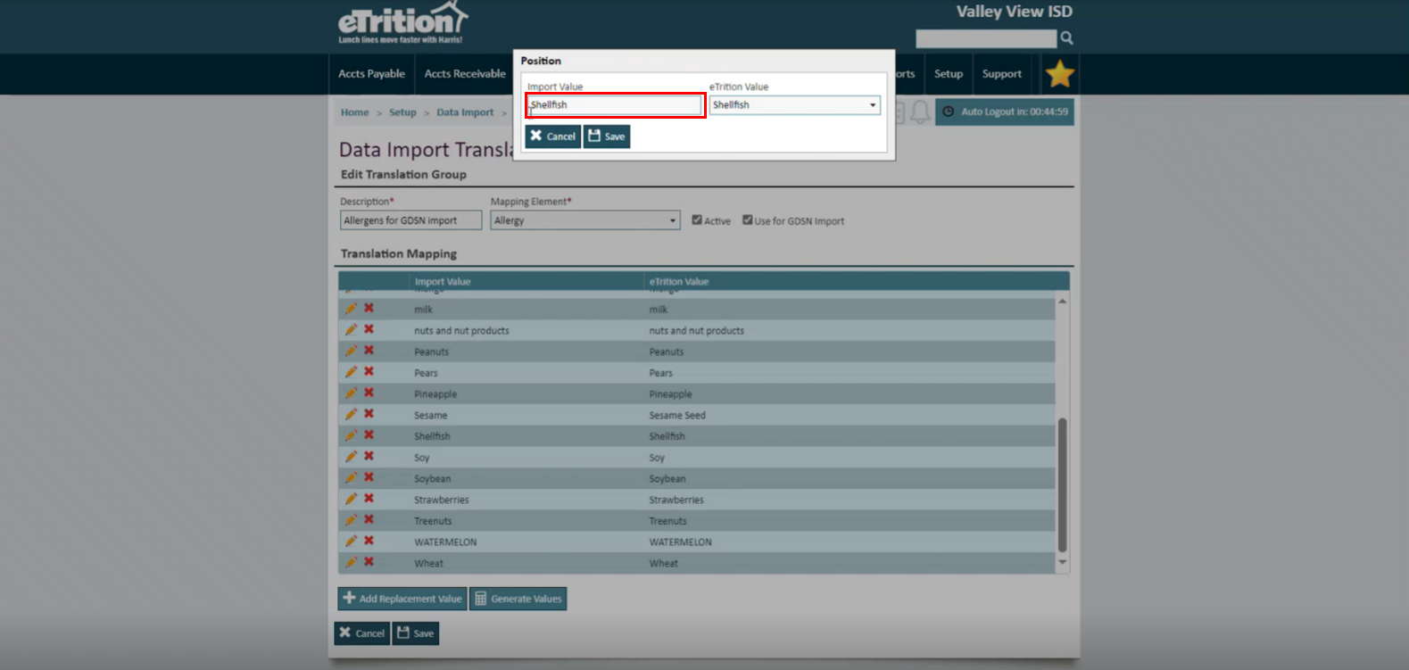eTrition > Allergy Mapping – InTEAM - Help Center