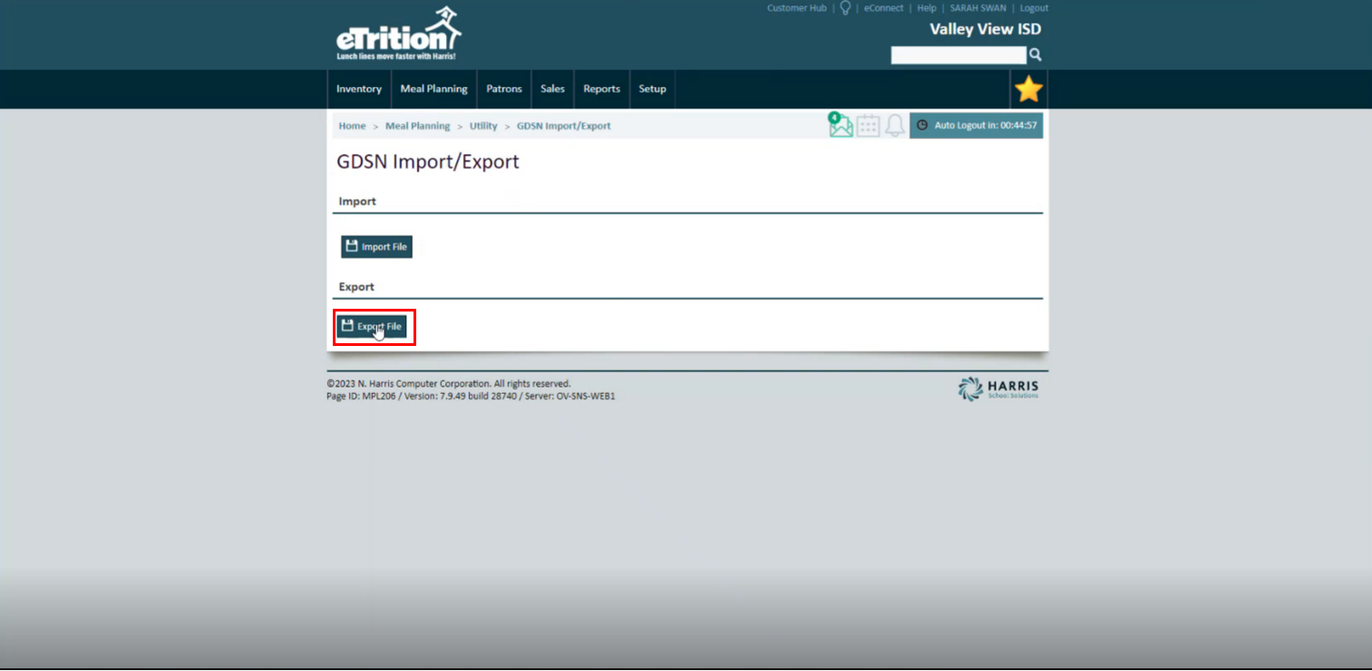 eTrition > Exporting Data out of eTrition – InTEAM - Help Center